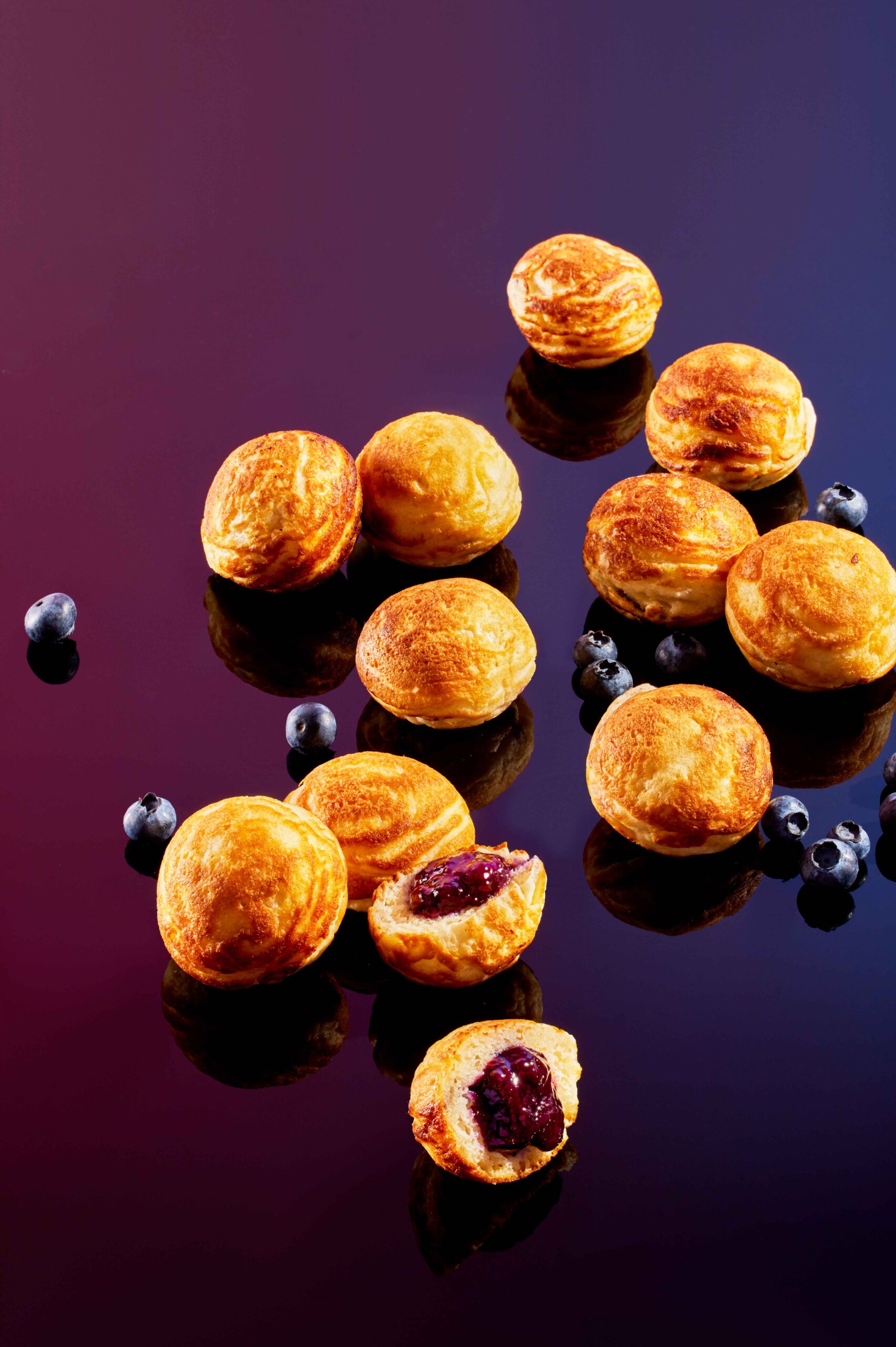 Blueberry Maple Filled Pancake Balls - Food Professionals